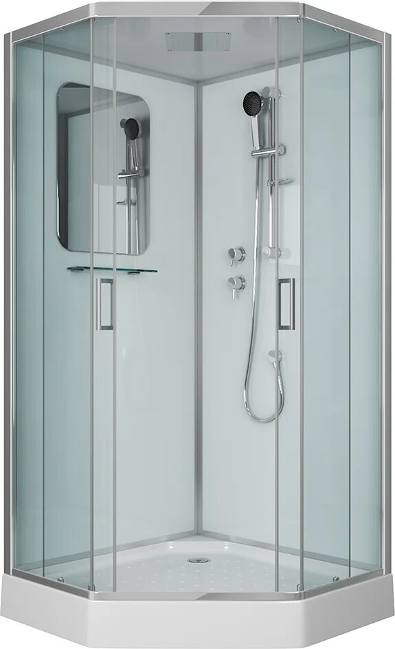 Душевая кабина Niagara Premium NG-6002-01D 100х100х220, с низким поддоном