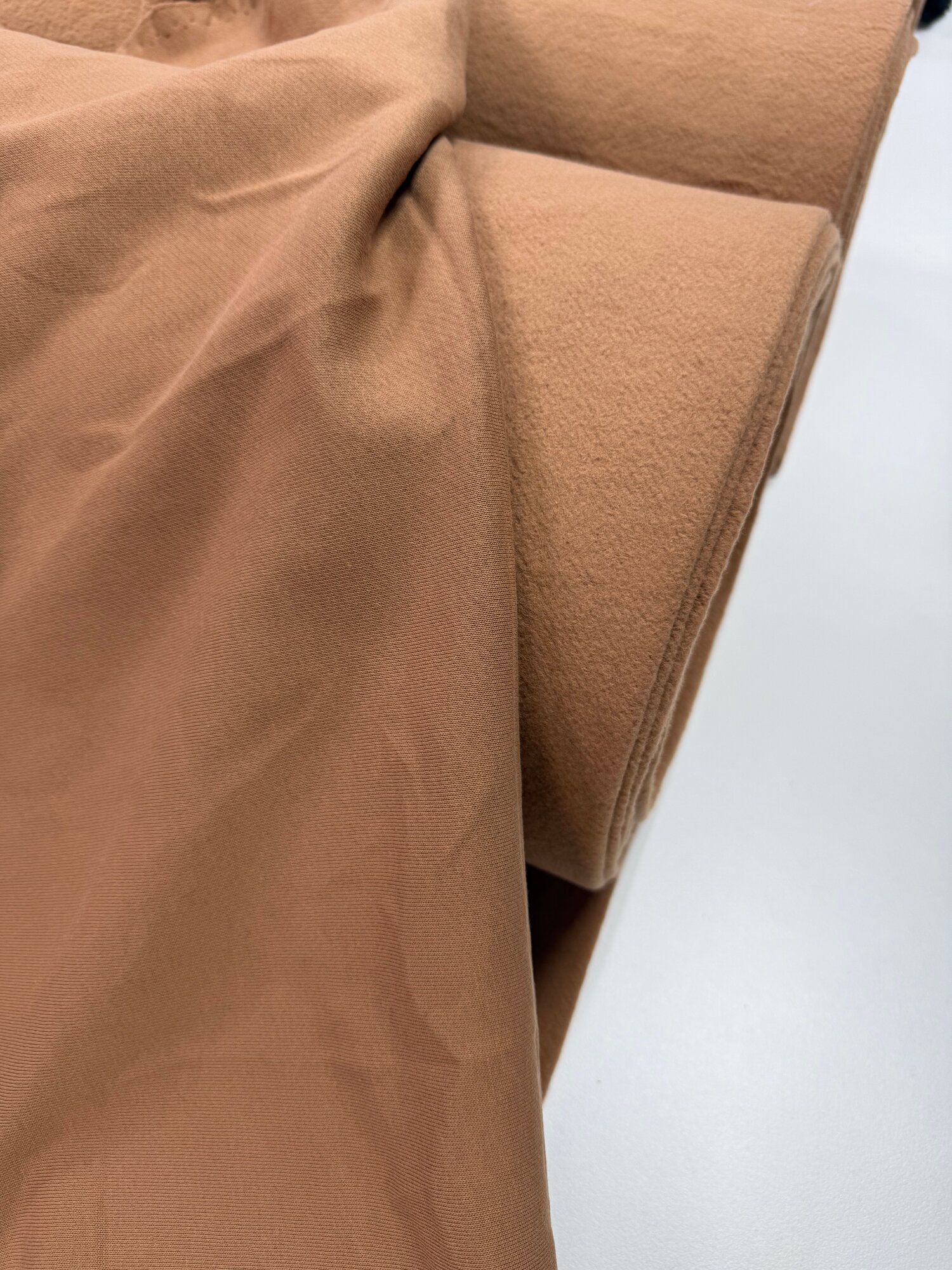 Футер 3х нитка начес, Турция, цвет коричневый (песочный, Camel)