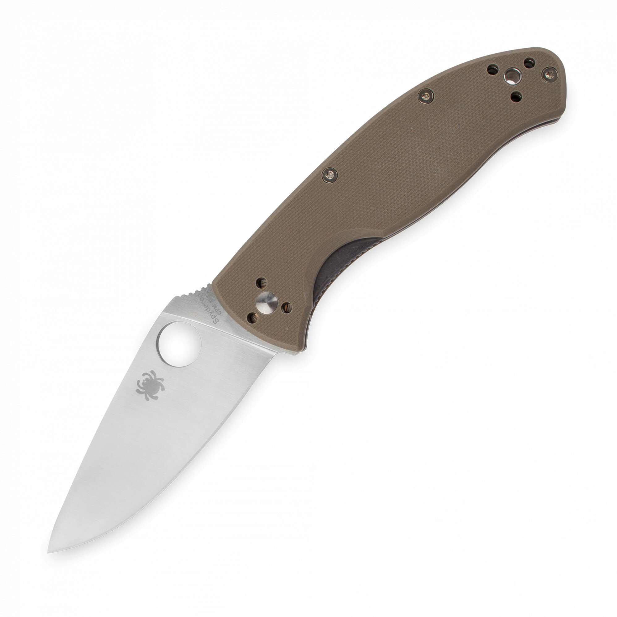 Складной нож SPYDERCO Tenacious C122GBNM4P, нержавеющая сталь, стеклотекстолитовая рукоять G10