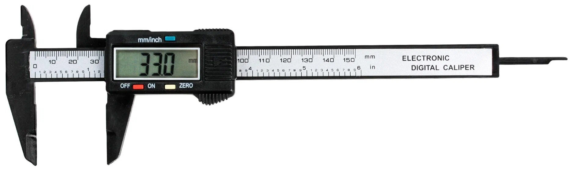 Штангенциркуль, цифровой, 150 мм, 0,001 мм, с антикоррозийным покрытием