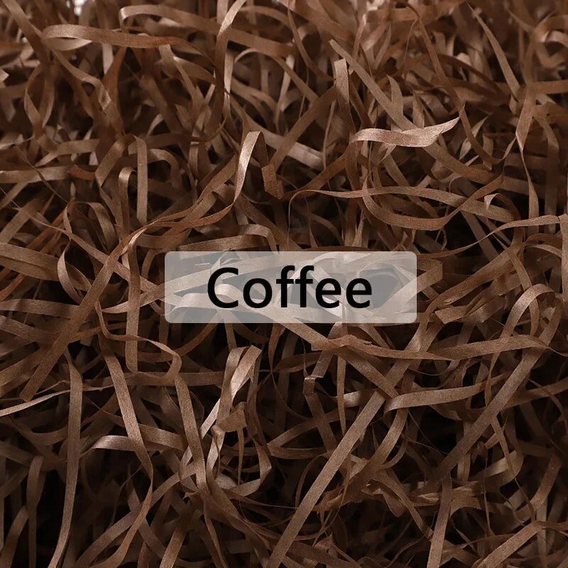 Красочная мятая бумага из рафии 50г 50g, Coffee