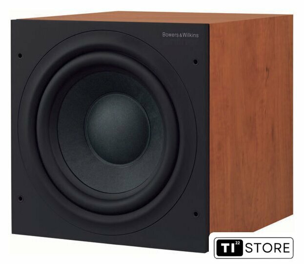 Сабвуфер Bowers & Wilkins ASW610 для домашнего кинотеатра, встроенный усилитель, мощность 200 Вт, 27-140 Гц, коричневый