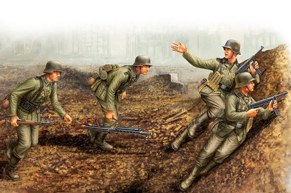 HobbyBoss 84415 1/35 Немецкая шестая армия "Мамаева гора" сборная модель