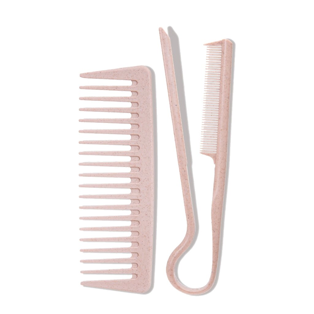 Расческа Для Выпрямления Волос Из Пшеничной Соломы С Широким Зубом, Расческа Для Распутывания Волос, Расческа Для Распутывания Волос, Набор Парикмахерских Щеток Для Укладки Волос
