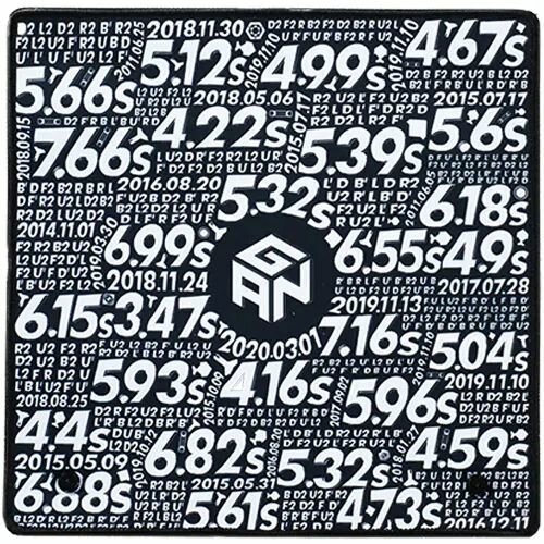 Мат для Спидкубинга Gan Mat v2 / c креплением для Таймера / Черно-белый