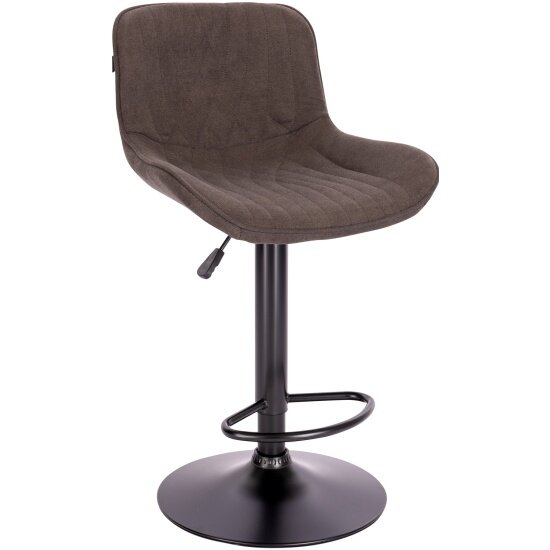 Стул барный Everprof Grace Black Ткань Темно-коричневый