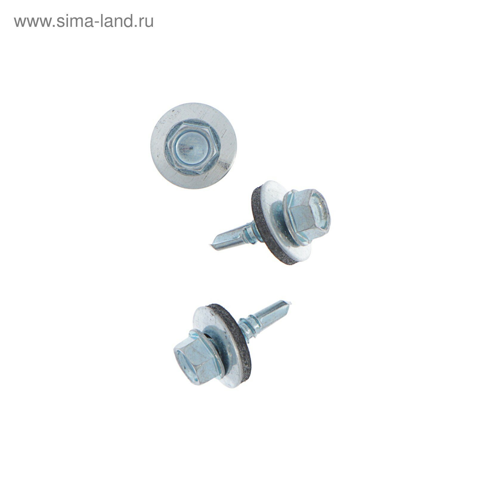 Саморезы кровельные 5.5×19 мм, оцинкованные, в упаковке 250 шт.