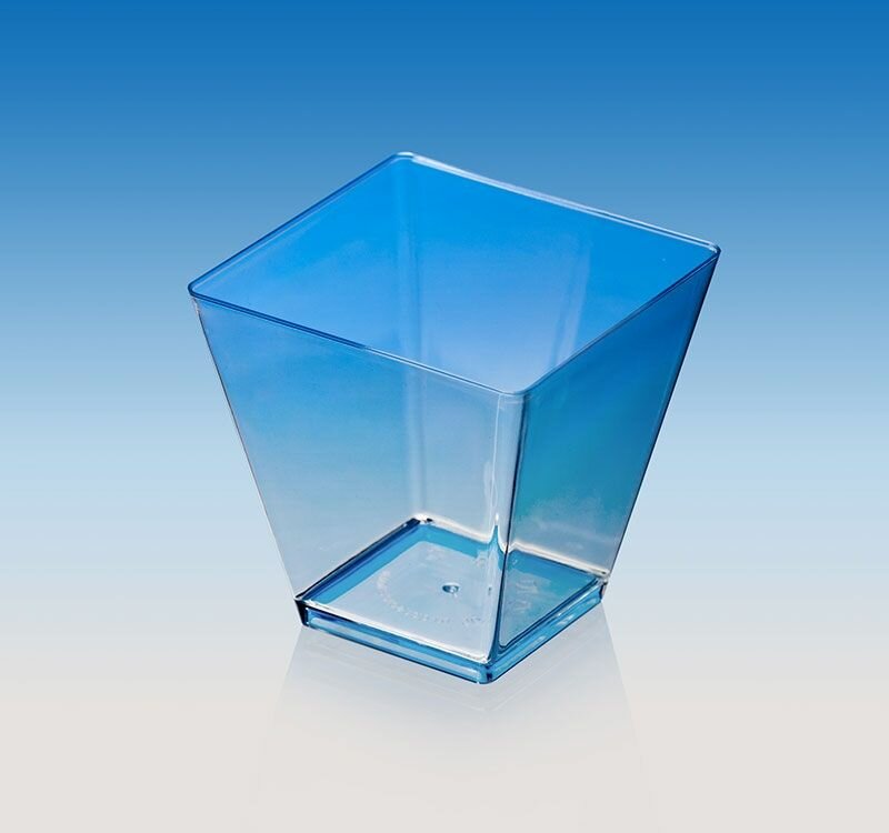 Форма пластиковая для комплиментов "Ромб" 95мл 55х56мм уп/25шт прозрачная