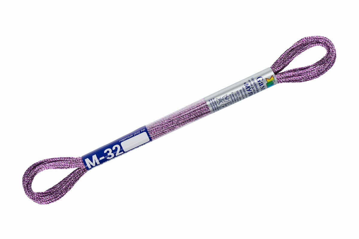 Мулине "Gamma" NM металлик 100% полиэстер 8 м М-32 сиреневый