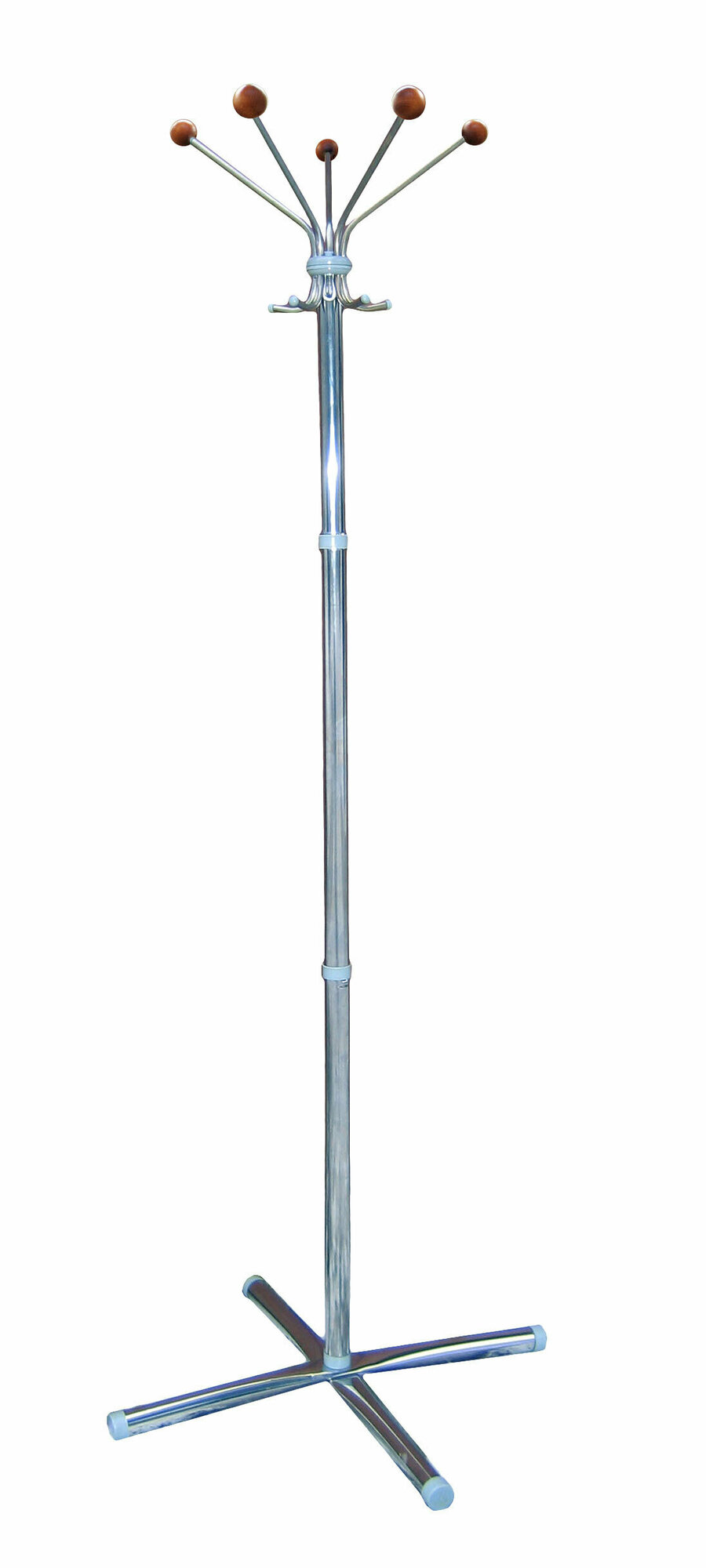 Напольная вешалка Титан Классикс Д, для верхней одежды, 5 крючков, хромированная