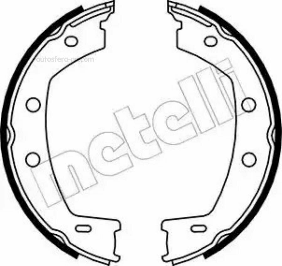 METELLI 530374 колодки барабанные!\ Land Rover Freelander 2.0/2.2TD/3.2 06>