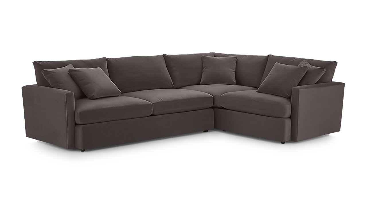 Угловой диван Стелф ЭКО Vivaldi 24 GM 231x185x90 см, коричневый , еврокнижка GOODFORM