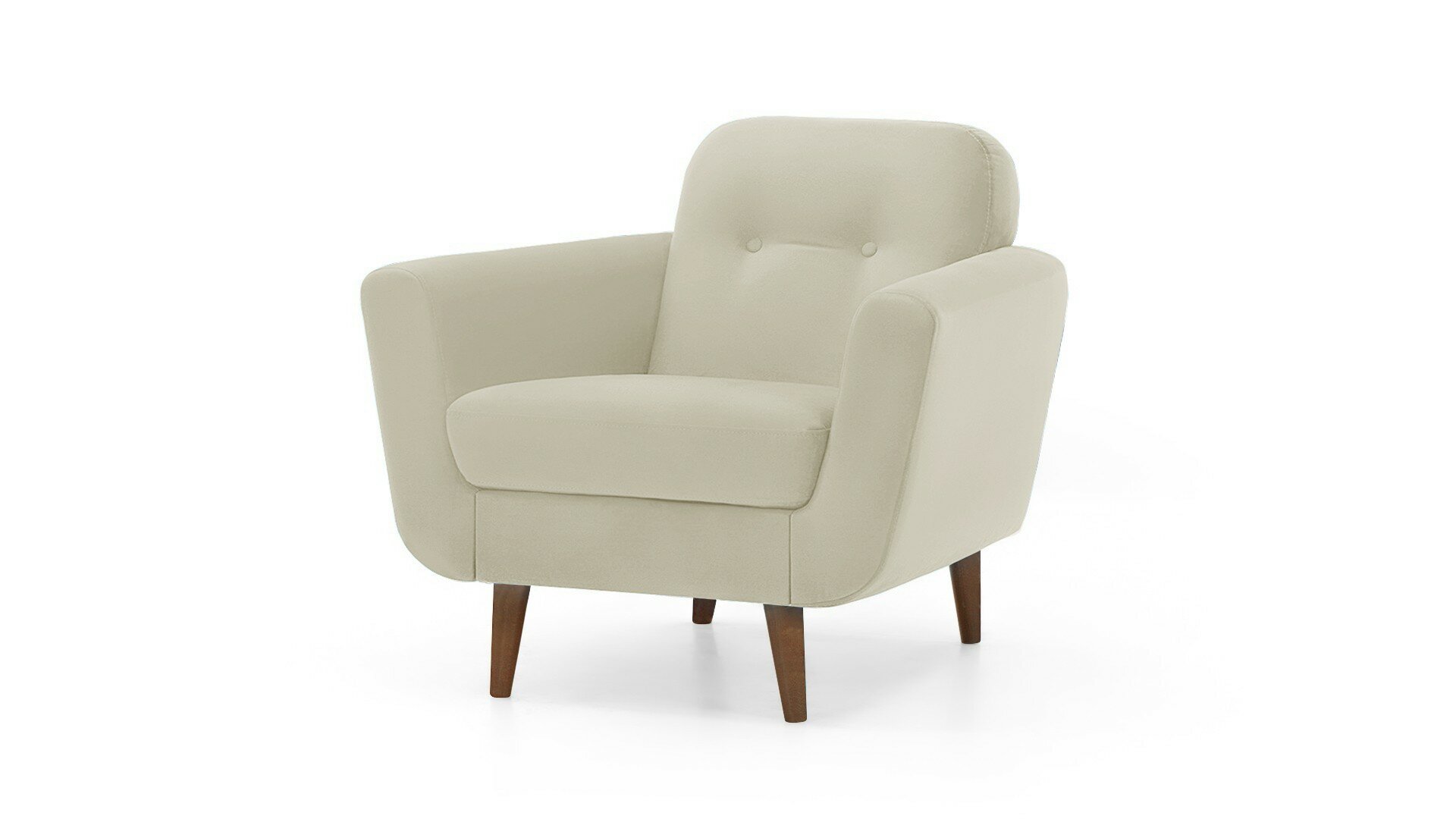 Кресло Дадли Vivaldi 04 NEW 88x88x77 см, бежевый Велюр, нераскладной Фиеста