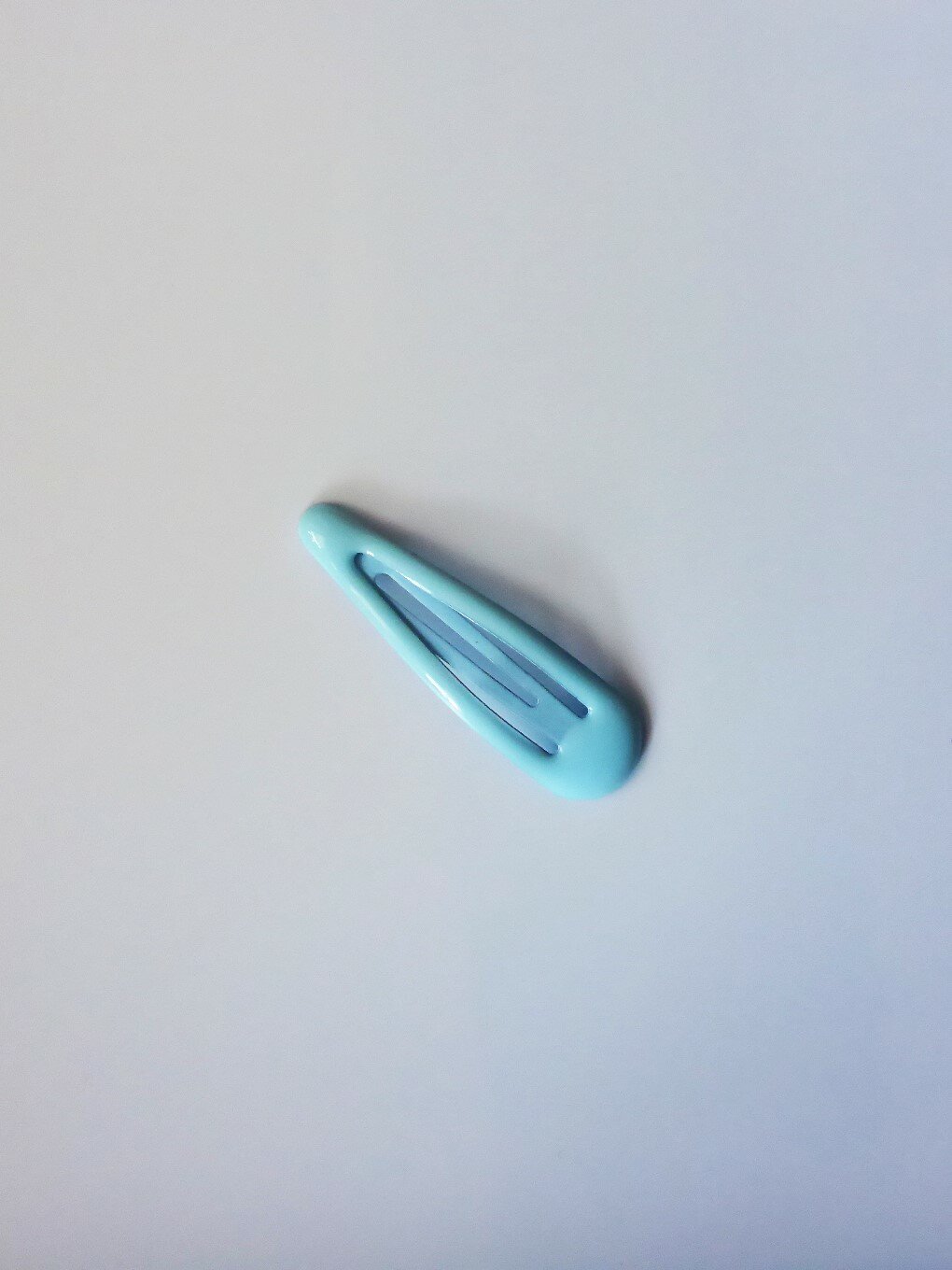 Заколка клик-клак многоцветная аксессуар для укладки волос голубой