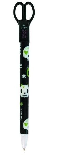 Action! FBP100/14 Ручка шариковая fancy скелетики, пластиковый корпус, синие чернила action!