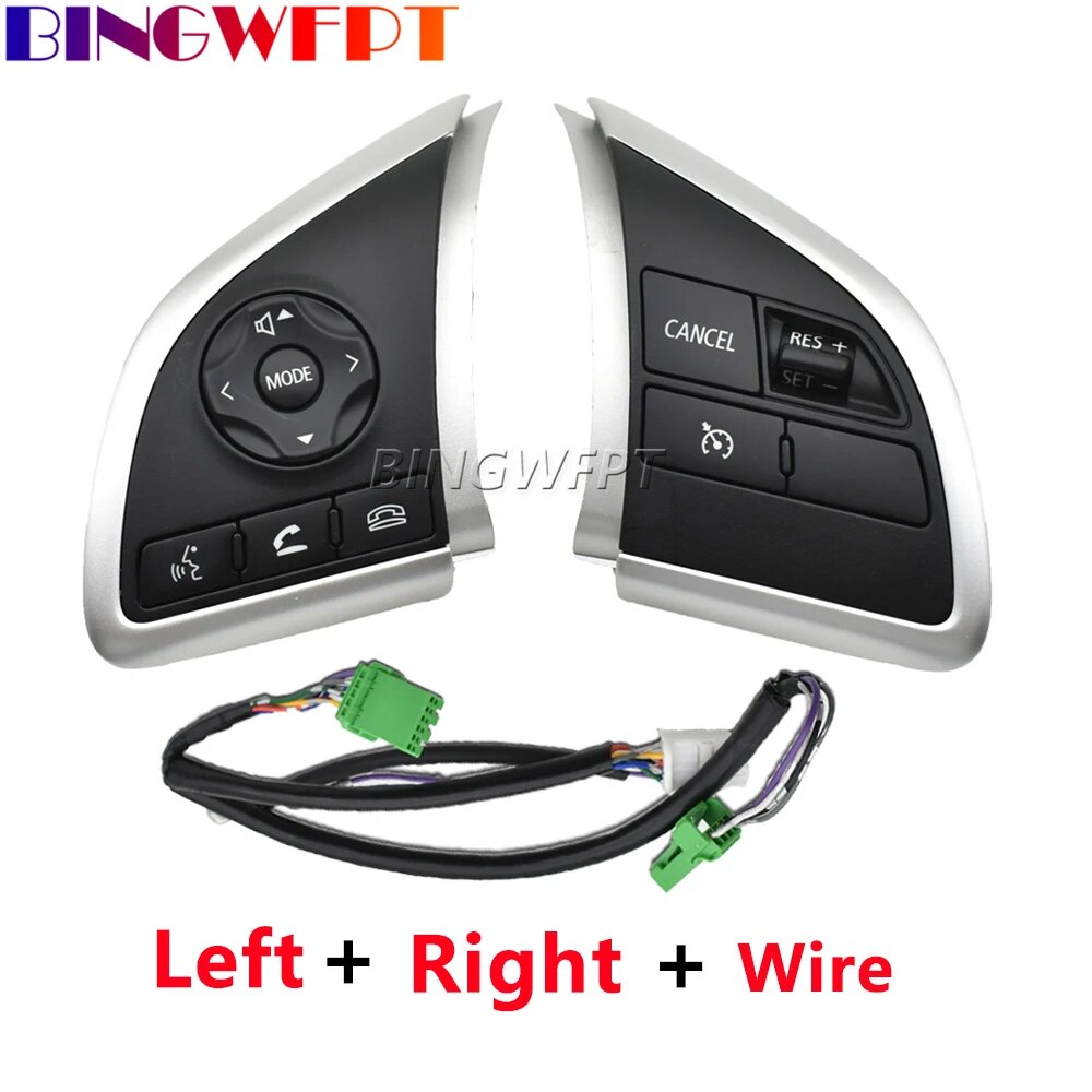 Высококачественная кнопка управления круиз-контролем на руль с подсветкой для A set-silvery