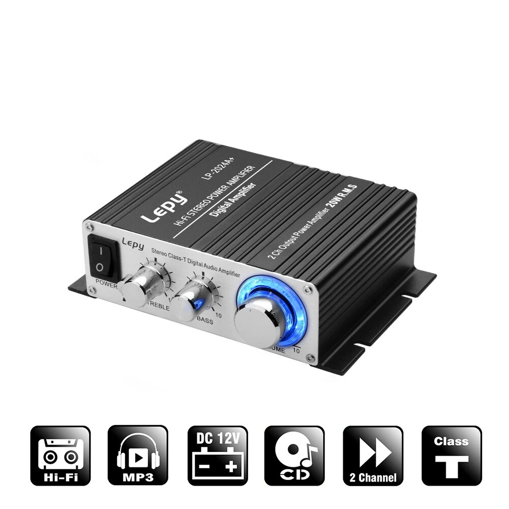 NKTECH LP-2024A+ Цифровой аудиоусилитель 20 Вт BK Without Adapter