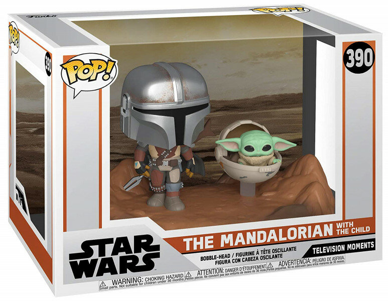 Фигурка Funko POP Star Wars: Mandalorian Moment - Mandalorian & Child (49930)