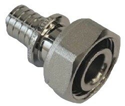 Переходник Рехау Rautitan накидная гайка 16-G 3/4 евроконус никелированная