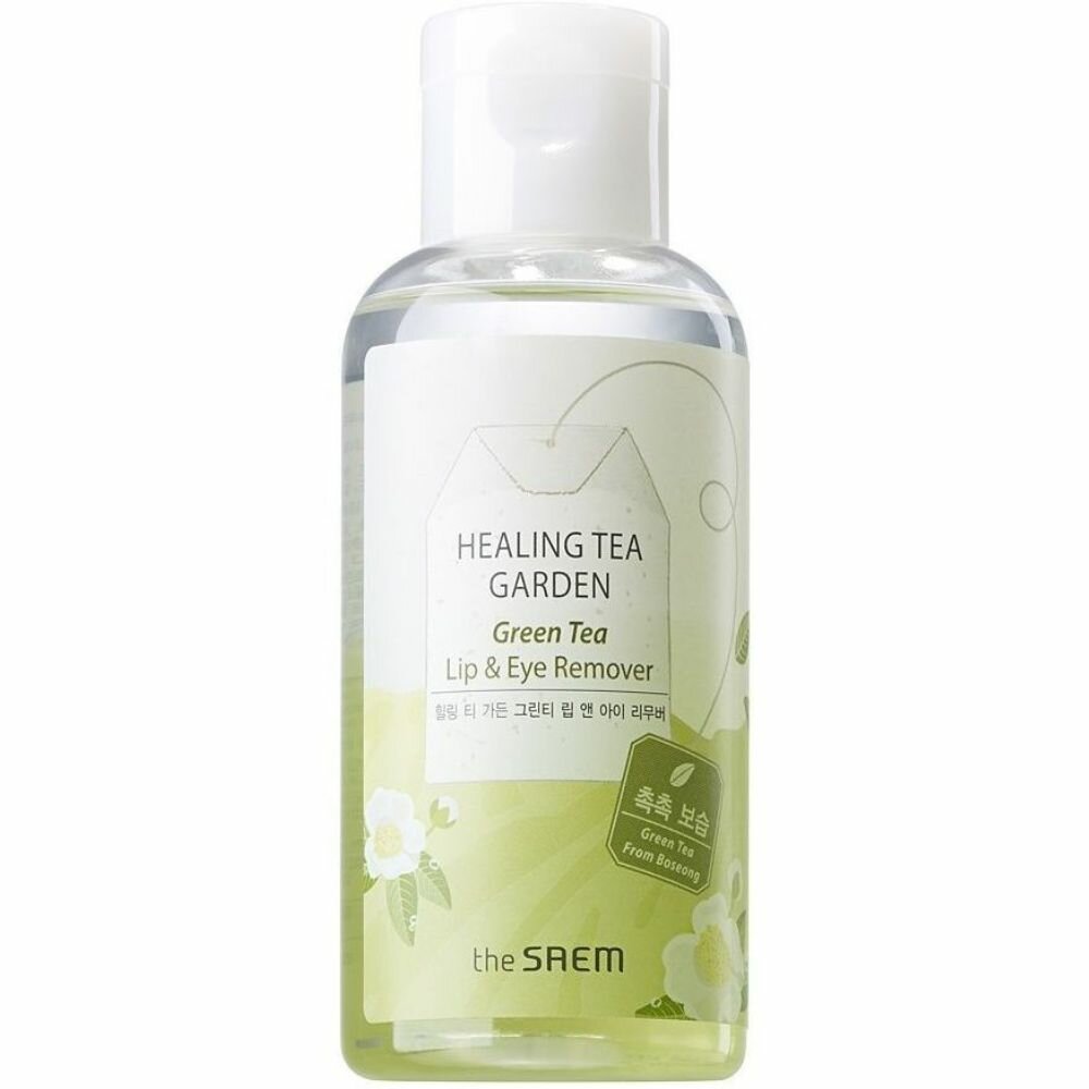 THE SAEM Средство для снятия макияжа с глаз и губ Healing Tea Garden Green Tea Lip & Eye Remover (150 мл)
