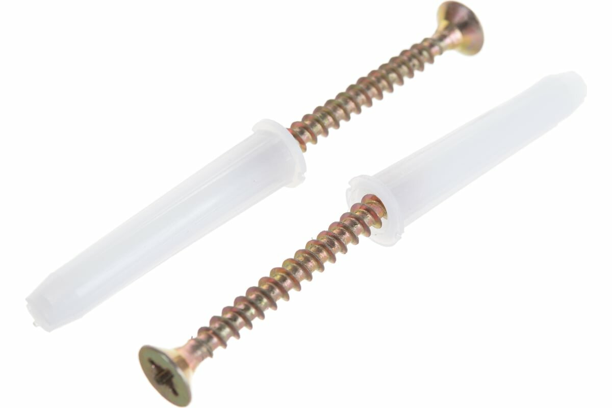 VIPкрепеж дюбели белые набор 170 шт для монтажа и ремонта 41560 VIP