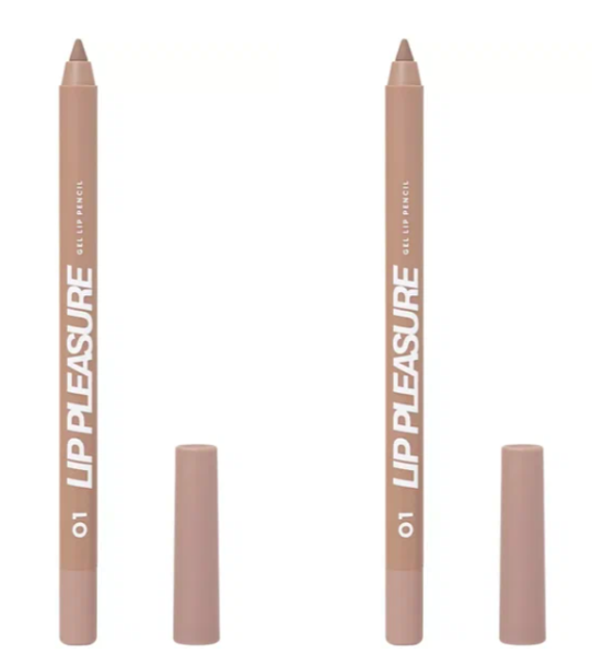 Карандаш для губ гелевый Love Generation Lip Pleasure, тон 01 светло-бежевый, 1,35 г, 2 шт
