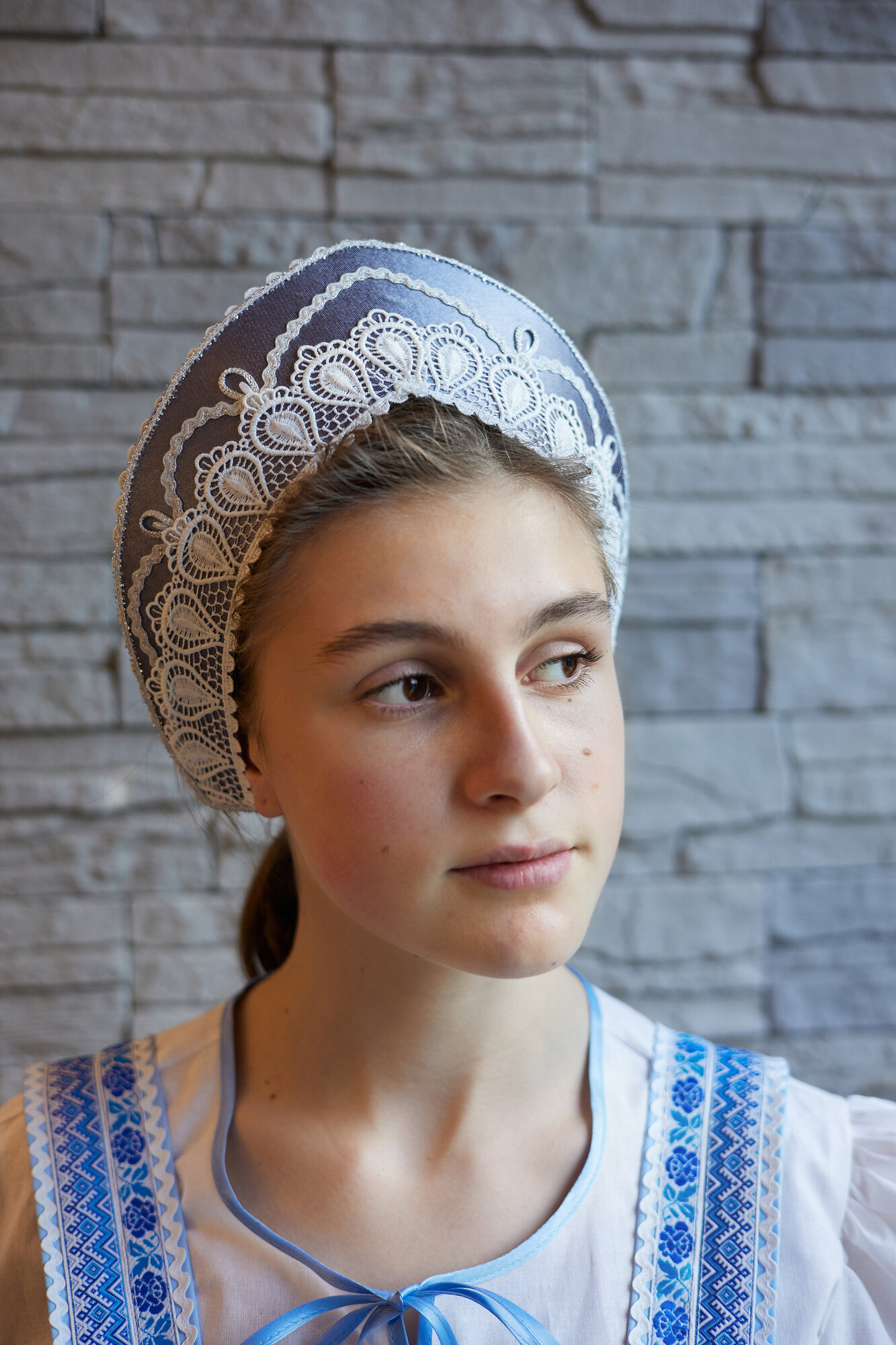 Забава Углич Кокошник "Девичий" (кружево)
