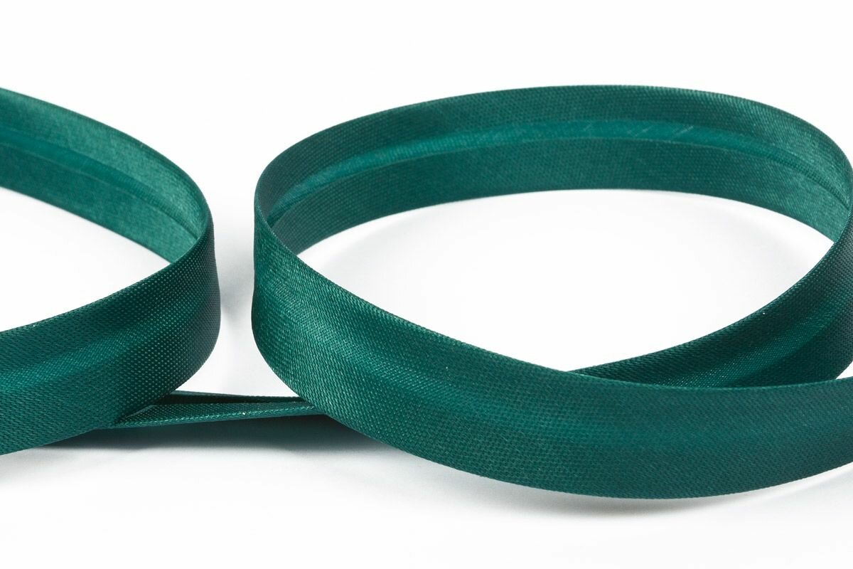 Косая бейка "Gamma" GK-15P 14 - 15 мм 132 м 1 м №064 т. зелёный