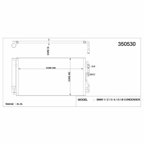 Конденсатор BMW 1, 3 10- Kale 350530