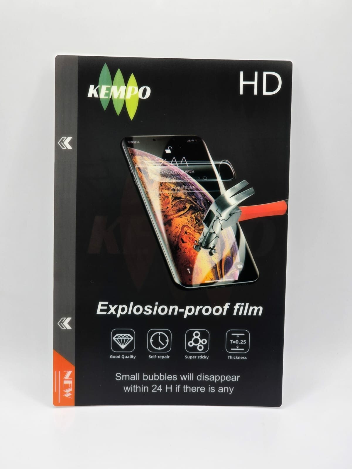 Пленка для защиты телефонов, EPU-полиуретановая, HD-глянцевая, 250 мкм, 50 шт-пачка