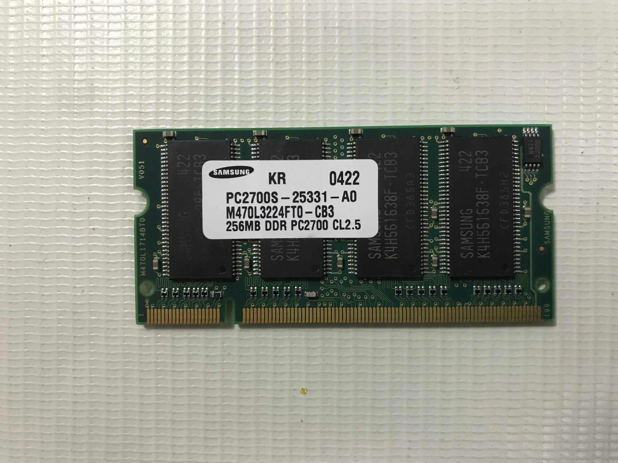 Модуль ОЗУ Samsung 256 Mb