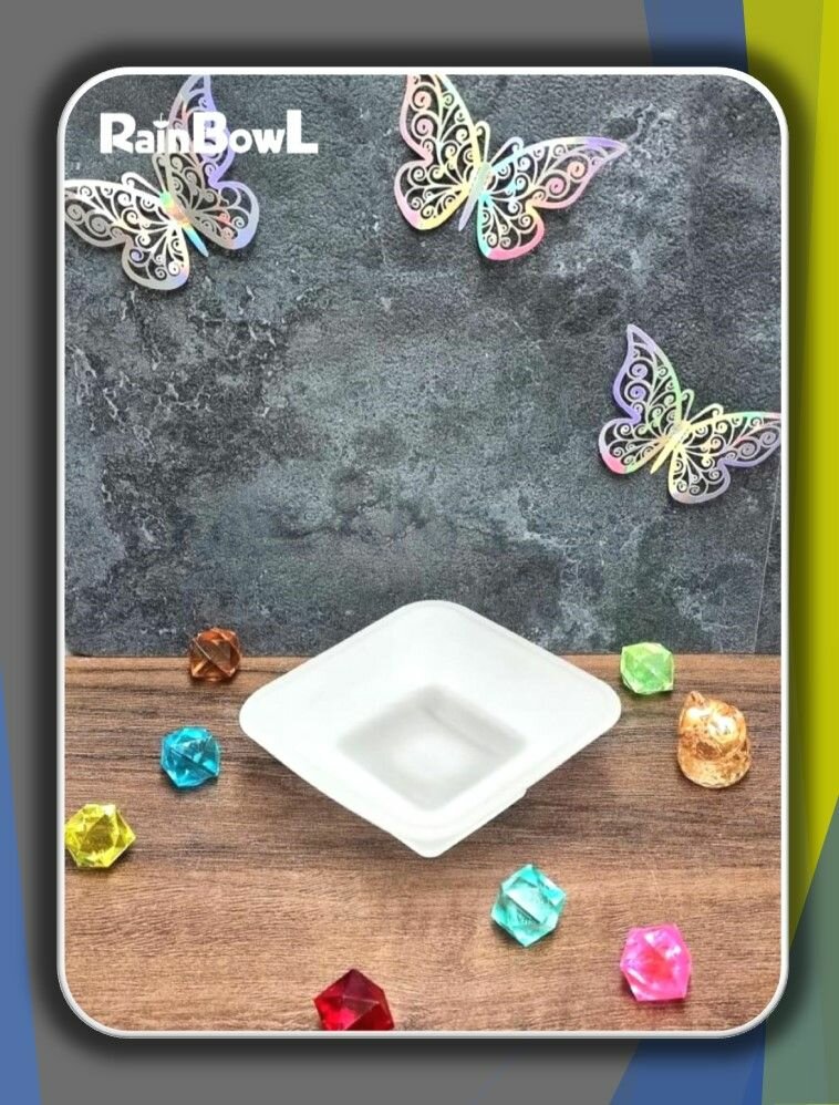 Мыльница Rainbowl FORA "Квадратная" стекло (119-216)