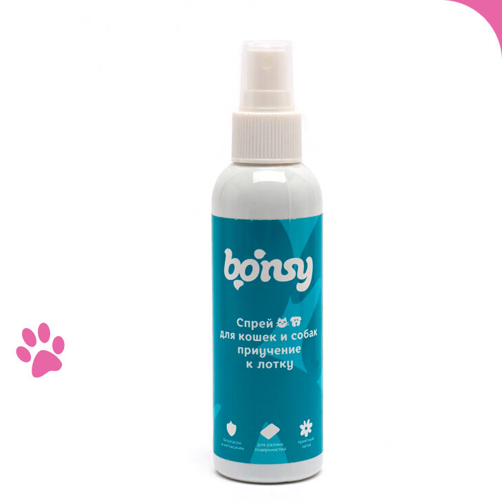 Bonsy Спрей Приучение к лотку для кошек и собак, 0,15л