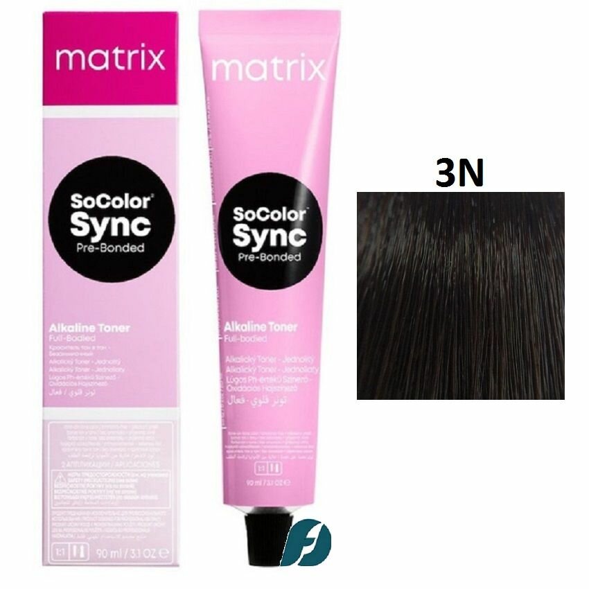Matrix SoColor Sync 3N Краситель для волос тон-в-тон Темный шатен, 90 мл