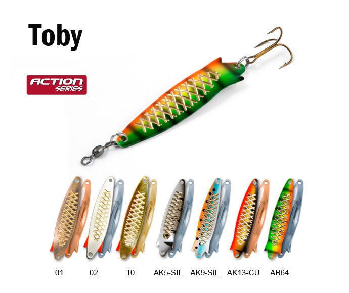 Блесна колеб. Akara Action Series Toby 75 12гр. 3/7oz. AB64