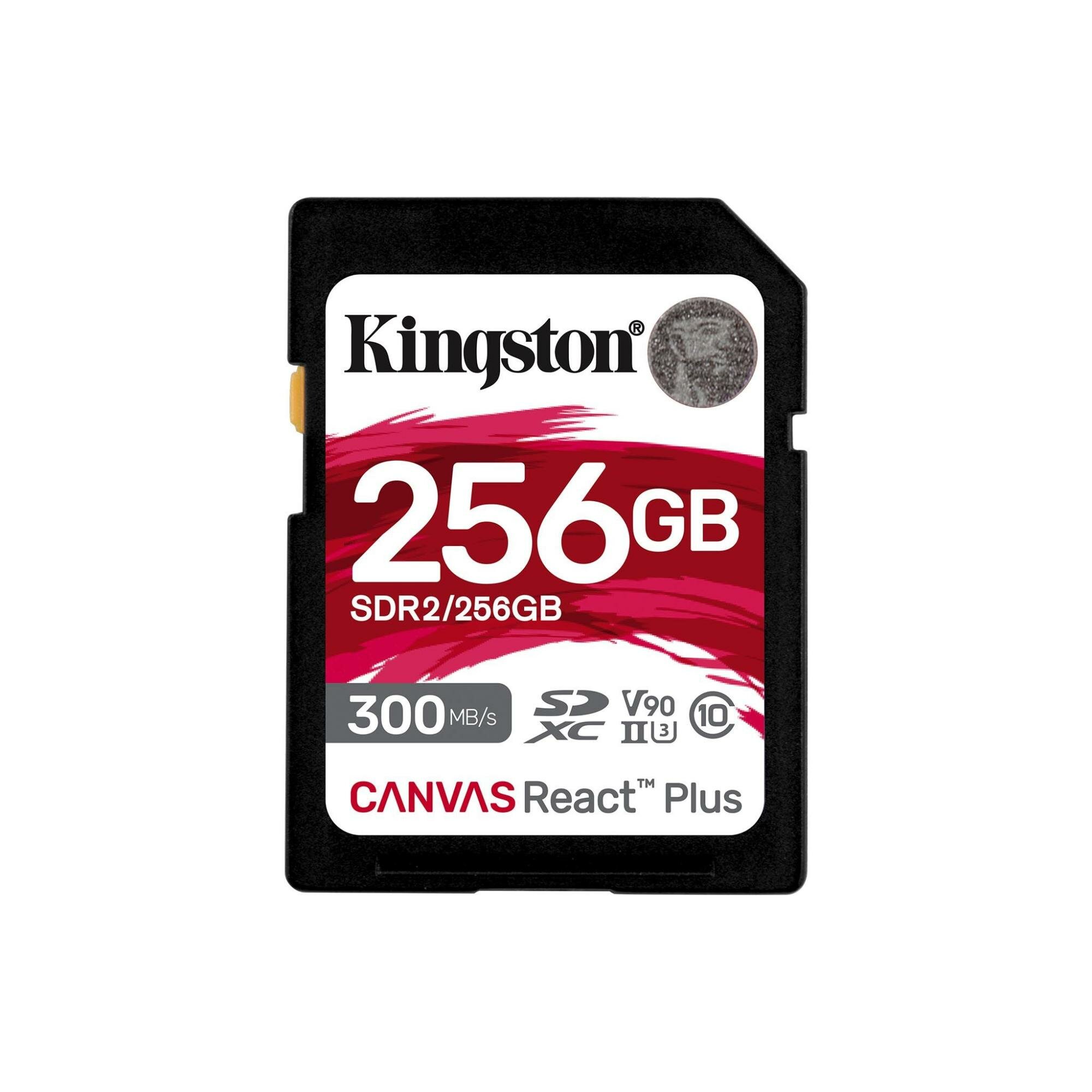 Флеш карта SDXC 256GB Kingston SDR2/256GB Canvas React Plus UHS-II 300R/260W U3 V90 без адаптера