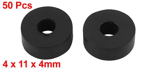 Резиновые плоские шайбы Uxcell 4x11x4mm IDxODxT