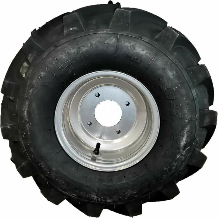 Колесо в сборе для мотоблока 19x7.00-8,"елочка" экстрим, 78мм, 4 отверстия, правое