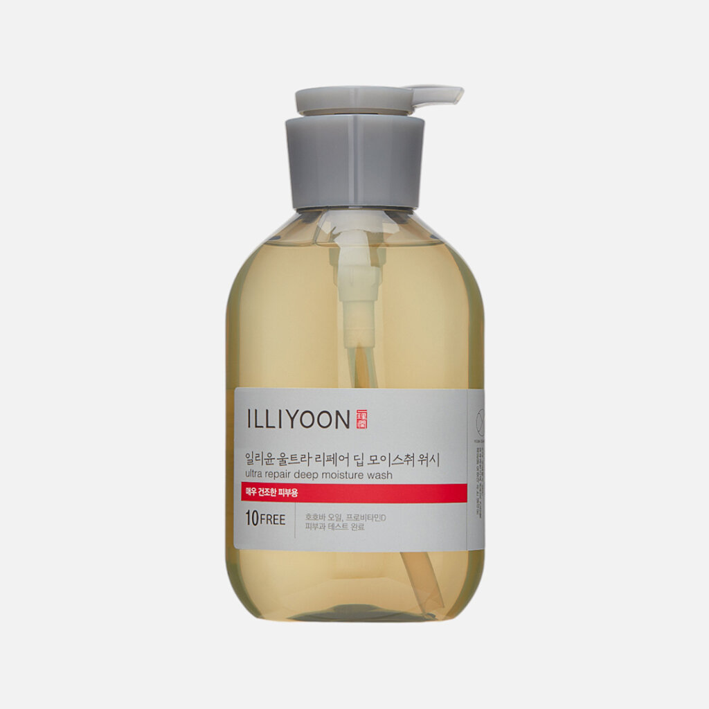Восстанавливающий гель для душа ILLIYOON ultra repair deep moisture wash, 500 мл.