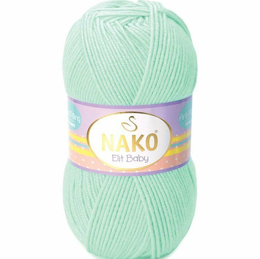 Пряжа Nako ELIT BABY 6692 св. салат (5 мотков)