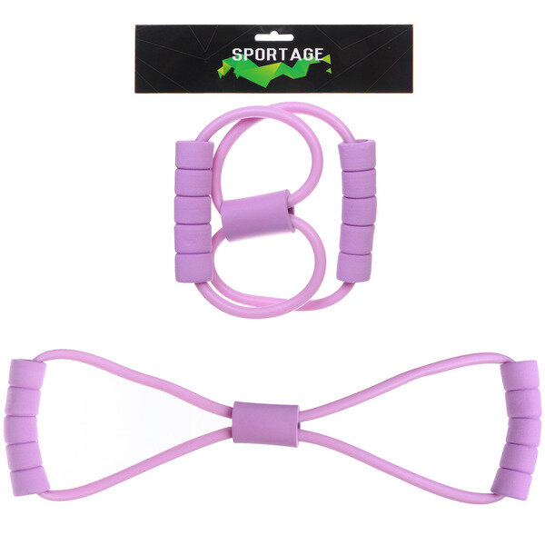 Эспандер "Индиго", сиреневый, трубчатый, регулируемый, 1 шт.