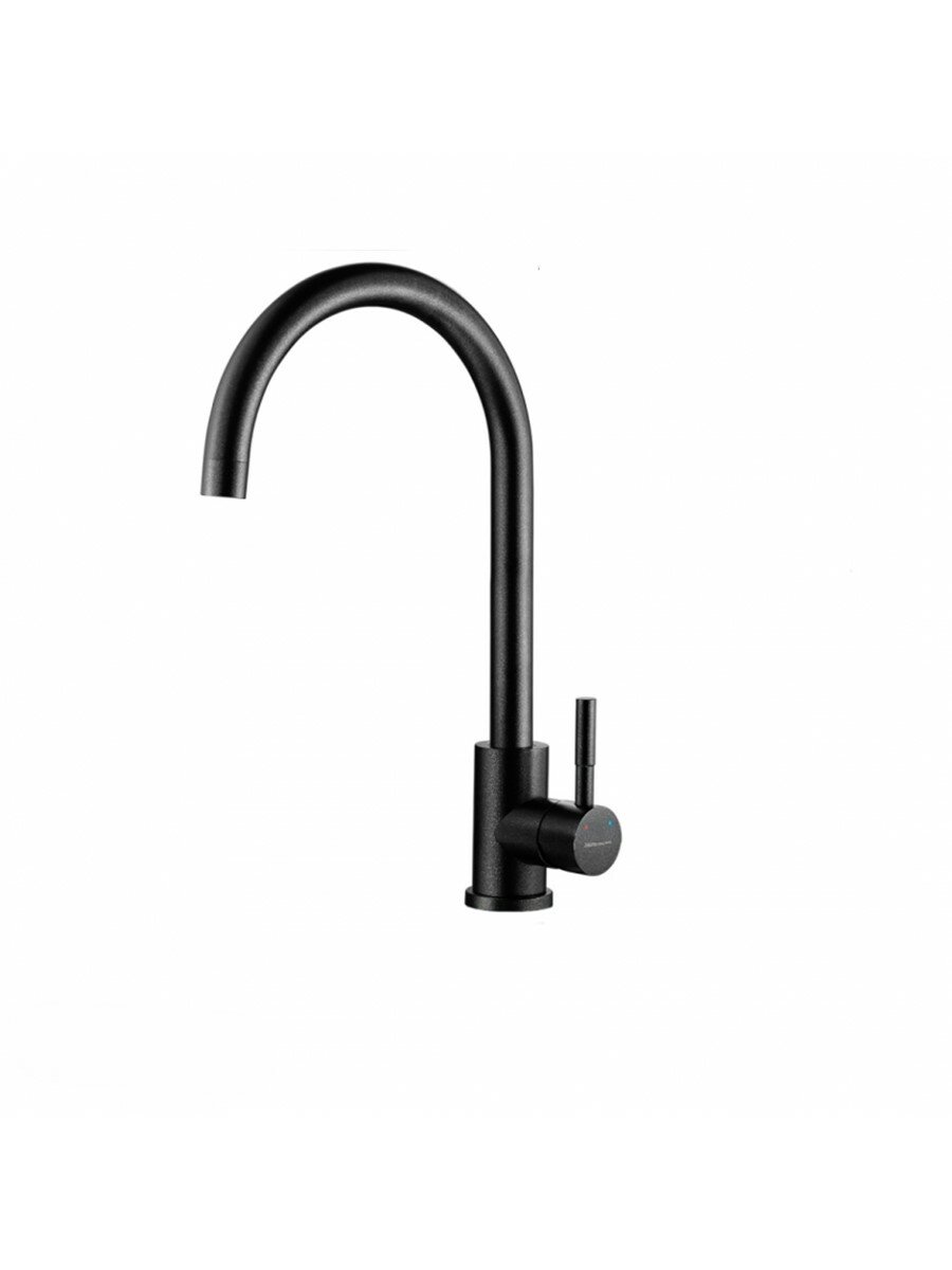 Поворотный смеситель Xiaomi Mensarjor 304 Curved Stainless Steel Mixer Hot And Cold Water Black (K22DOR-4BK2037)