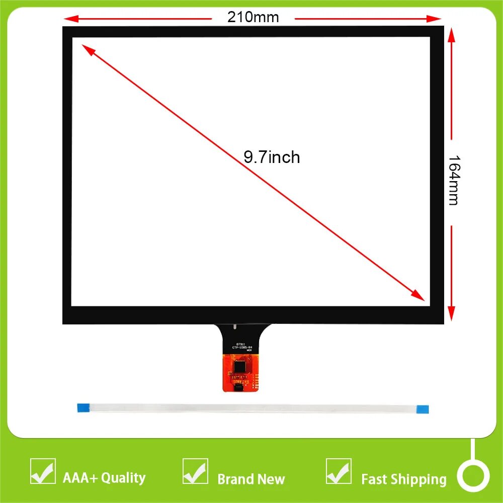 Новый сенсорный экран 9,7 дюйма для Volkswagen Chevrolet Hyundai 6-контактный GT911 GT928 210 мм * 164 мм