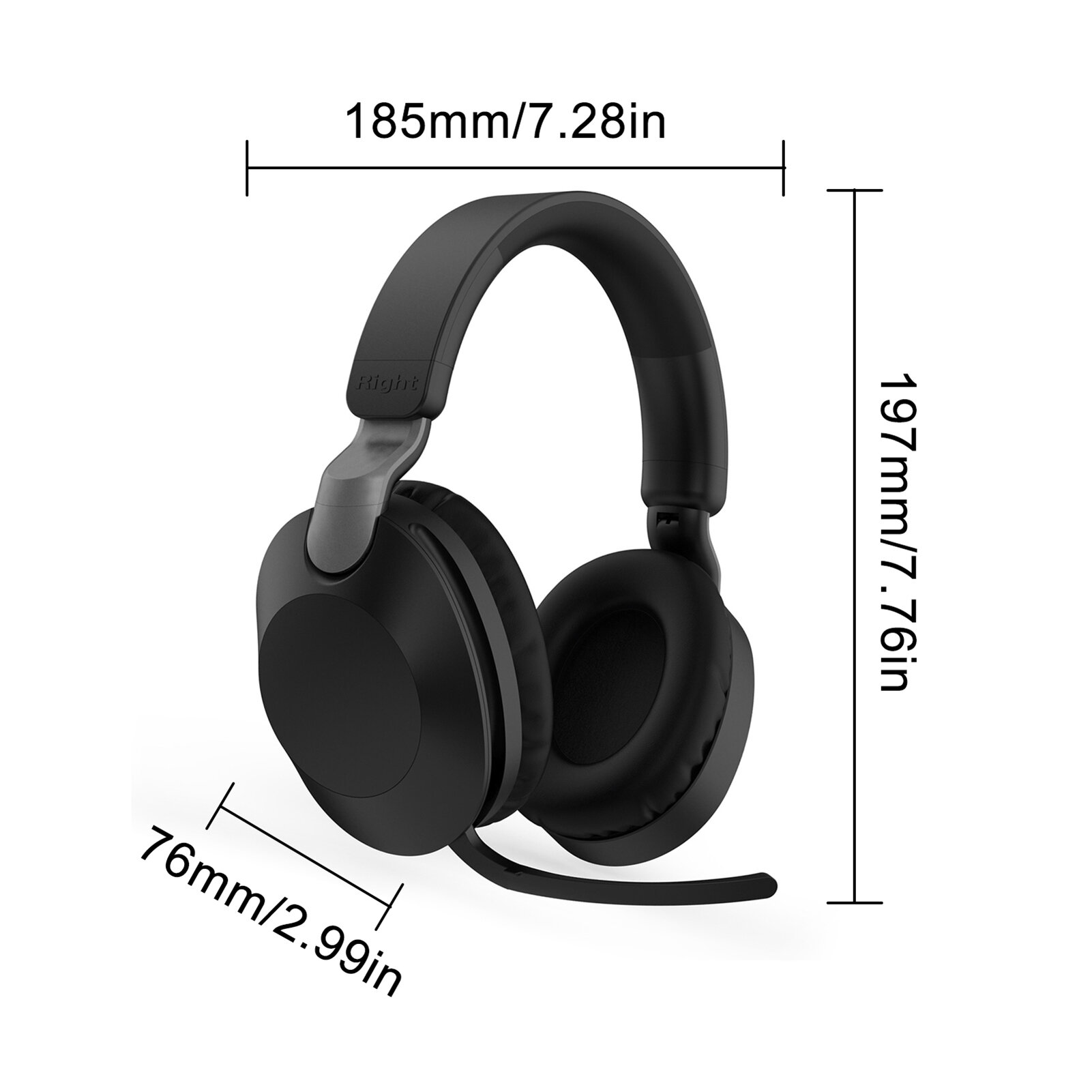 Беспроводные наушники Bluetooth 5.4, игровая гарнитура с поворотным микрофоном, наушники для колл-центра, AUX IN, проводные наушники, складные мягкие амбушюры
