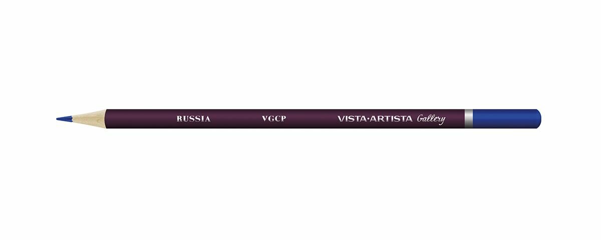 Карандаш 6 штук цветной художественный "VISTA-ARTISTA" "Gallery" VGCP заточенный 517 Лак синий (Lake blue)