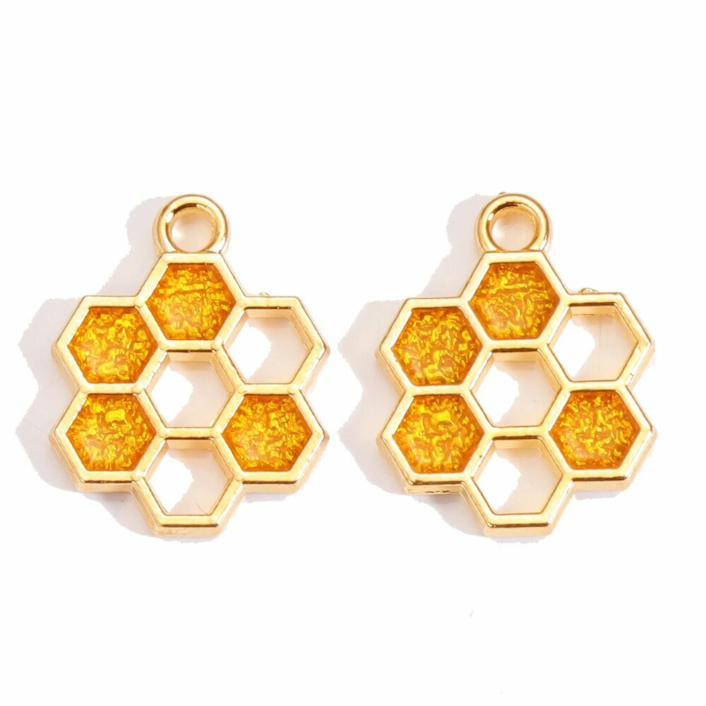 Набор из 10 подвесок-пчелок из цинкового сплава Peixin 10Pcs
