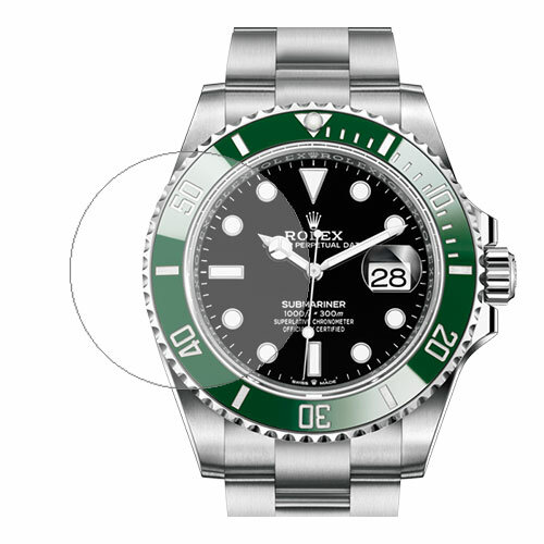 Скрин Мобайл защитный экран для часов Rolex - Submariner Date - Oyster - 41 mm - Oystersteel из гидрогелевая плёнка прозрачная