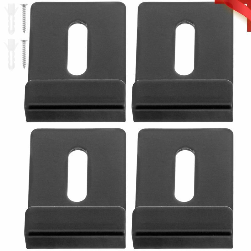 4 шт. зажимы для зеркал из нержавеющей стали, держатели для вешалок, бетонные настенные вешалки, подставки для безрамных кронштейнов