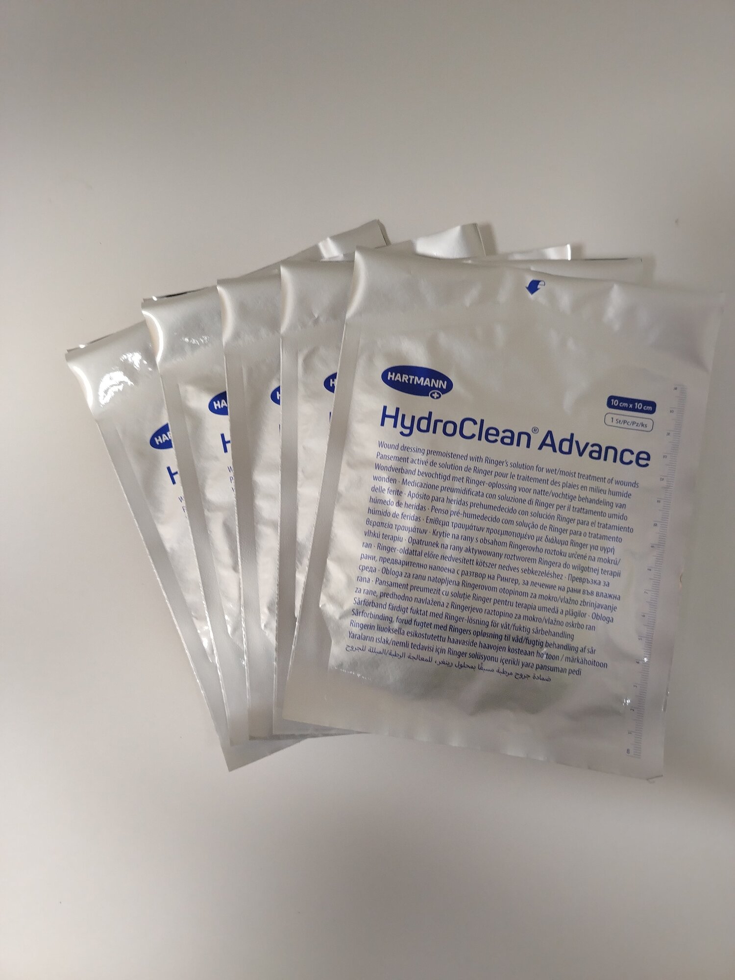 Hydroclean Advance / ГидроКлин Адванс - гидроактивная повязка с раствором Рингера, 10x10 см (5 шт.)