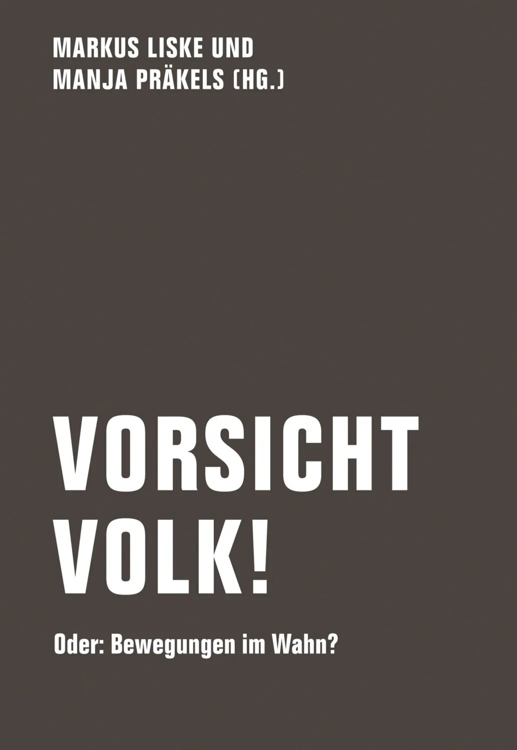 Vorsicht Volk! [Цифровая книга]